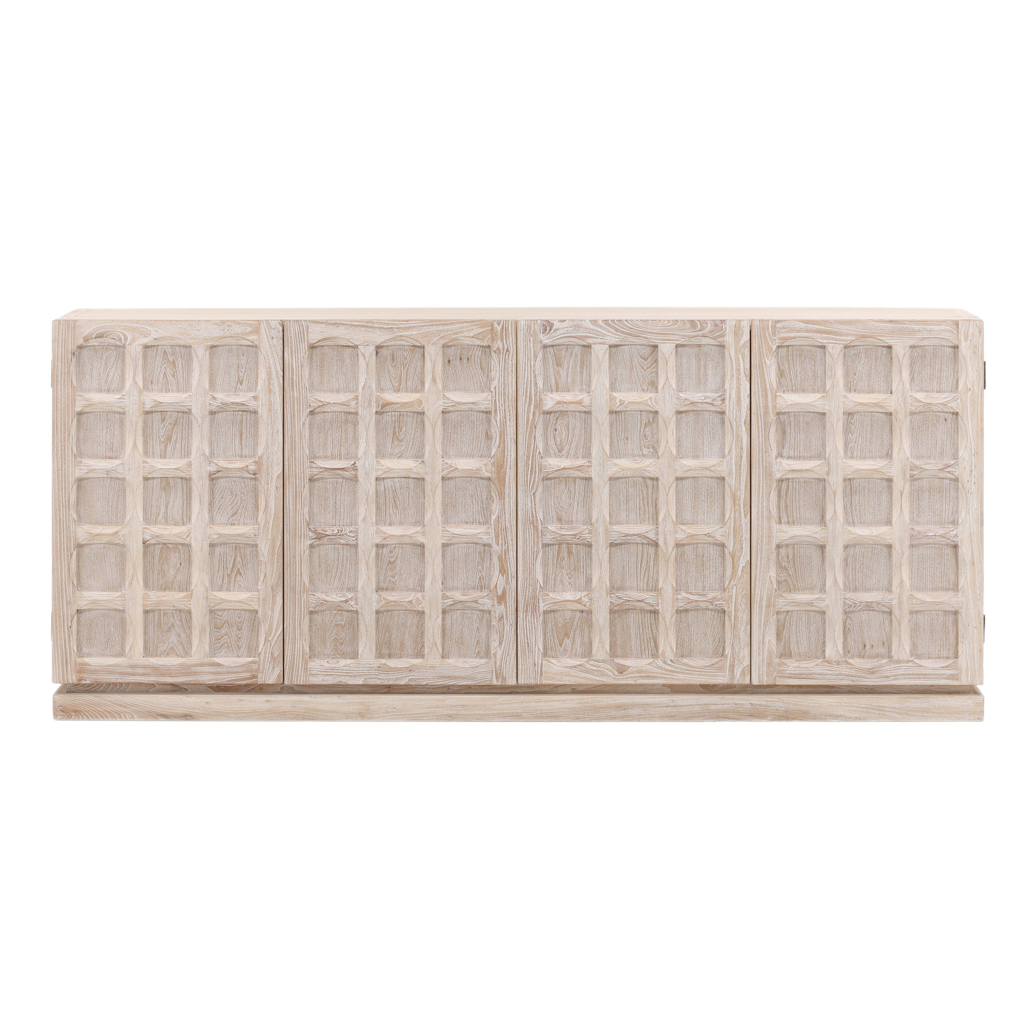 Dovetail Furniture Harrison 86" Wide Sideboard, Whitewash - Wayfair Canada